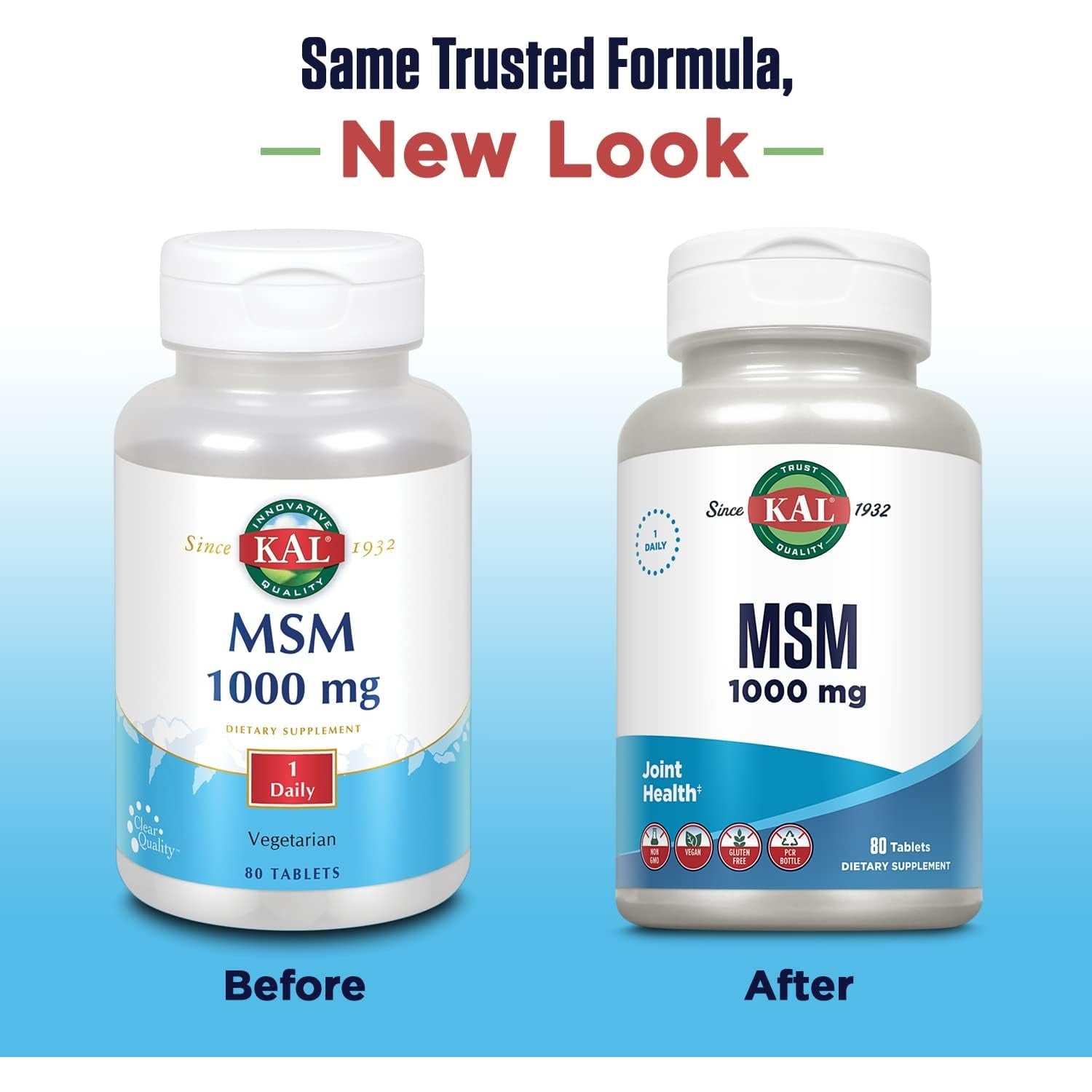 KAL 1000 Mg Msm Tablets, 80 Count – Medaid International