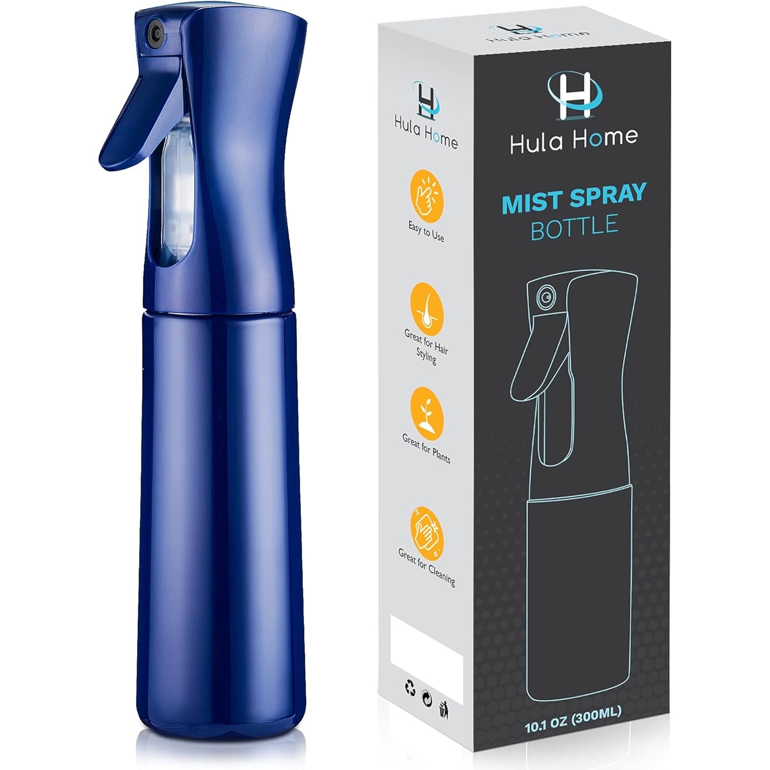 Hula Home Continuous Spray Bottle for Hair 10.1oz 300ml Empty Ultra Medaid