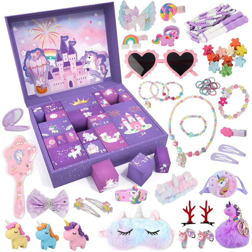 Advent Calendar 2025 for Girls - Unicorn Gifts for Girls, 24-Day Chris ...
