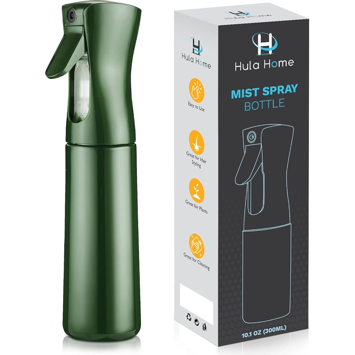 Hula Home Continuous Spray Bottle for Hair 10.1oz 300ml Empty Ultra Medaid