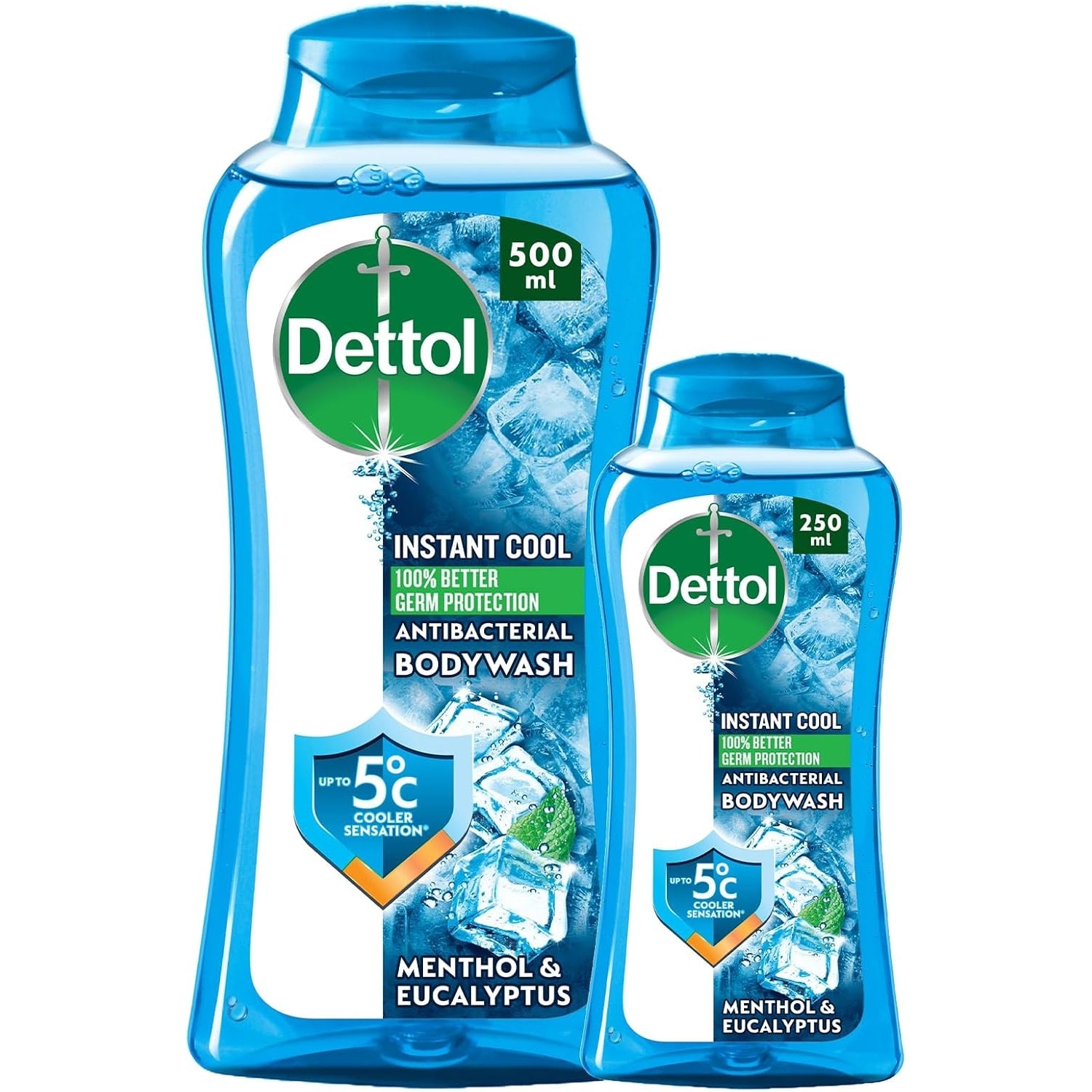 Dettol Cool Shower Gel & Body Wash for Men, Menthol & Eucalyptus Fragr ...